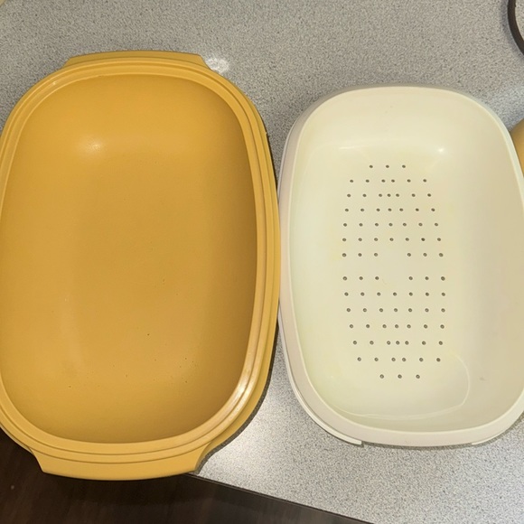 Tupperware | Kitchen | Vintage Yellow Tupperware Microwave Steamer ...